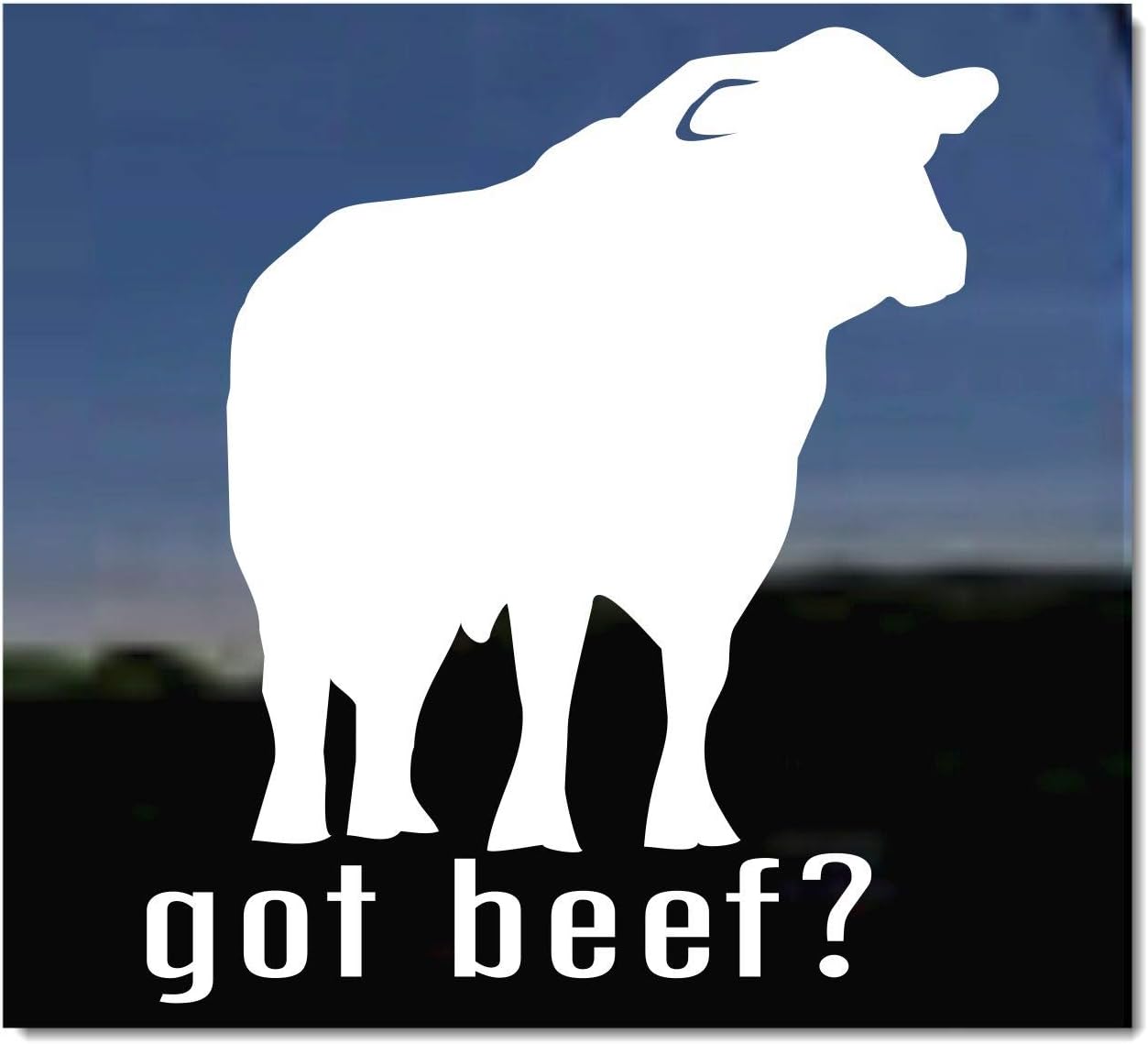 Amazon.com: Got Beef? ~ Black Angus Bull Window Decal Sticker : Sports ...