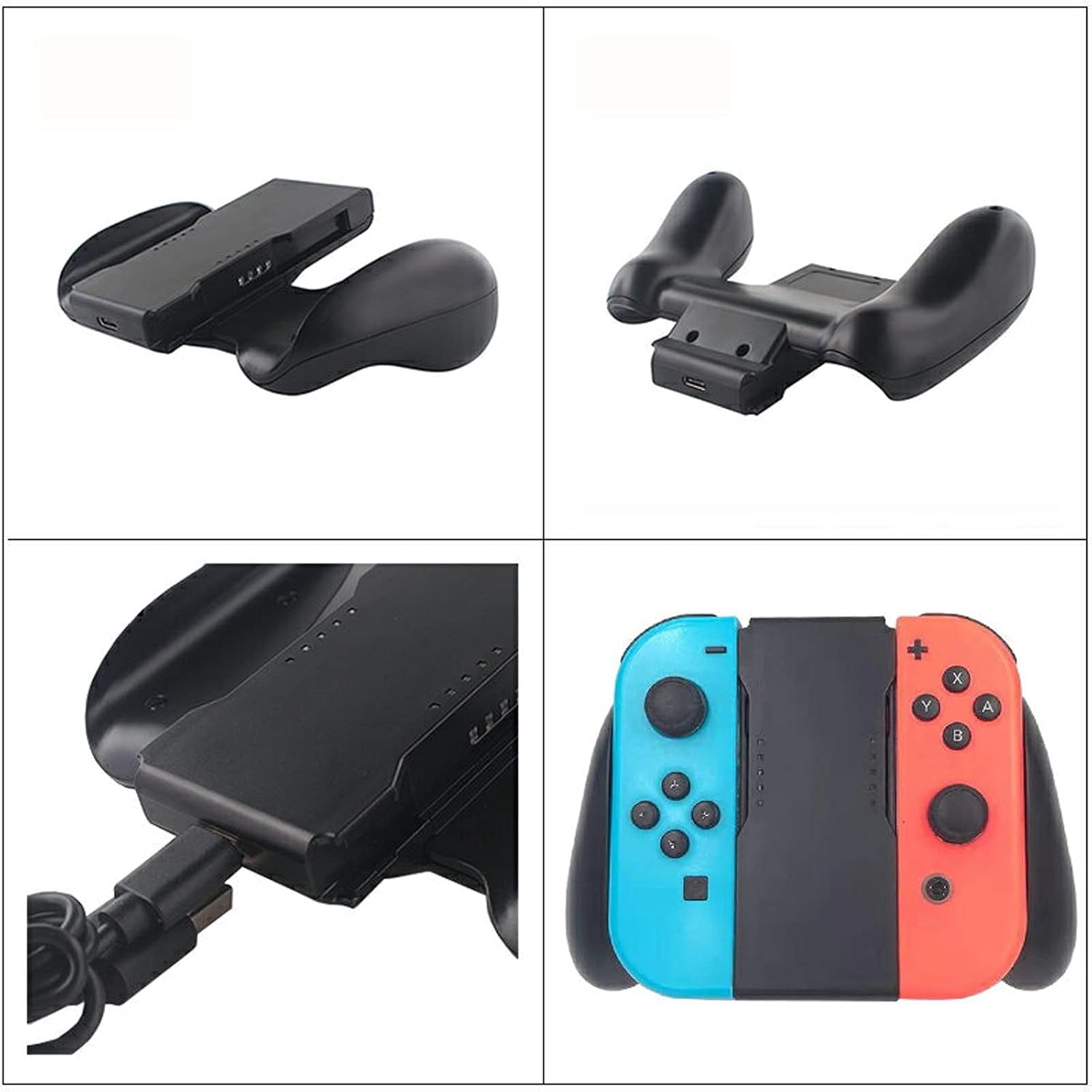 Amazon.com: Switch/Switch OLED Joy-Con Controller Comfort Charging Grip ...
