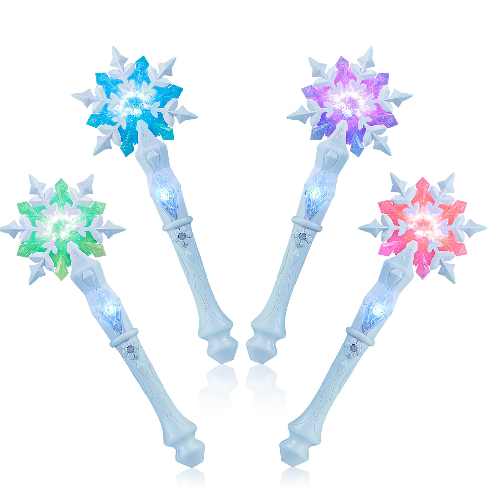 Amazon.com: EnrichFun Light Up Frozen Snowflake Wand with Sound, Motion ...
