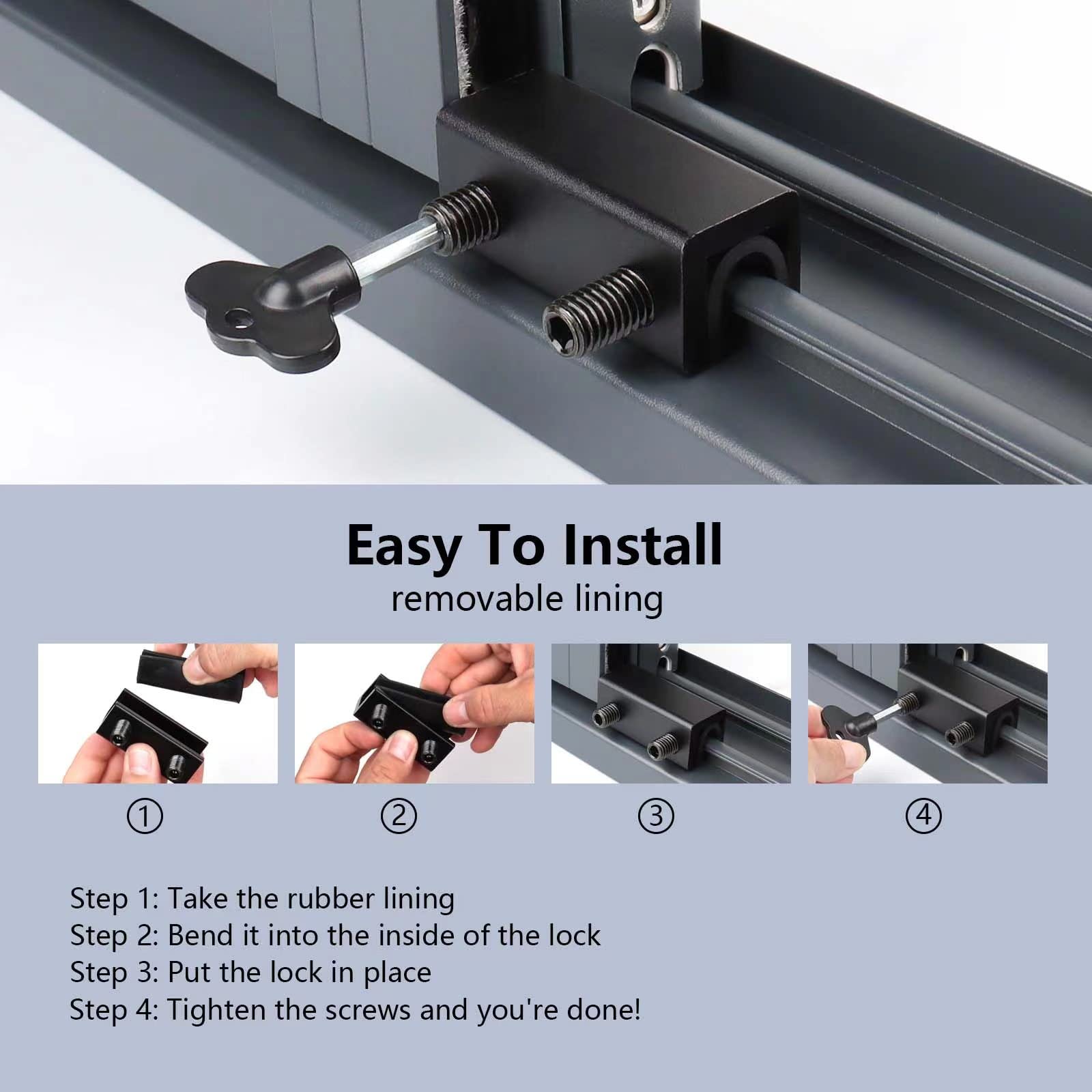 Snapklik.com : Window Locks,4 Sets Sliding Window Locks