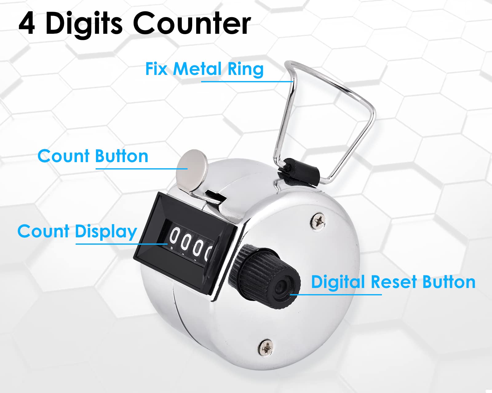 Click Counter GOGO Desktop Tally Counter Clickers, Pitch Counter, 4 ...