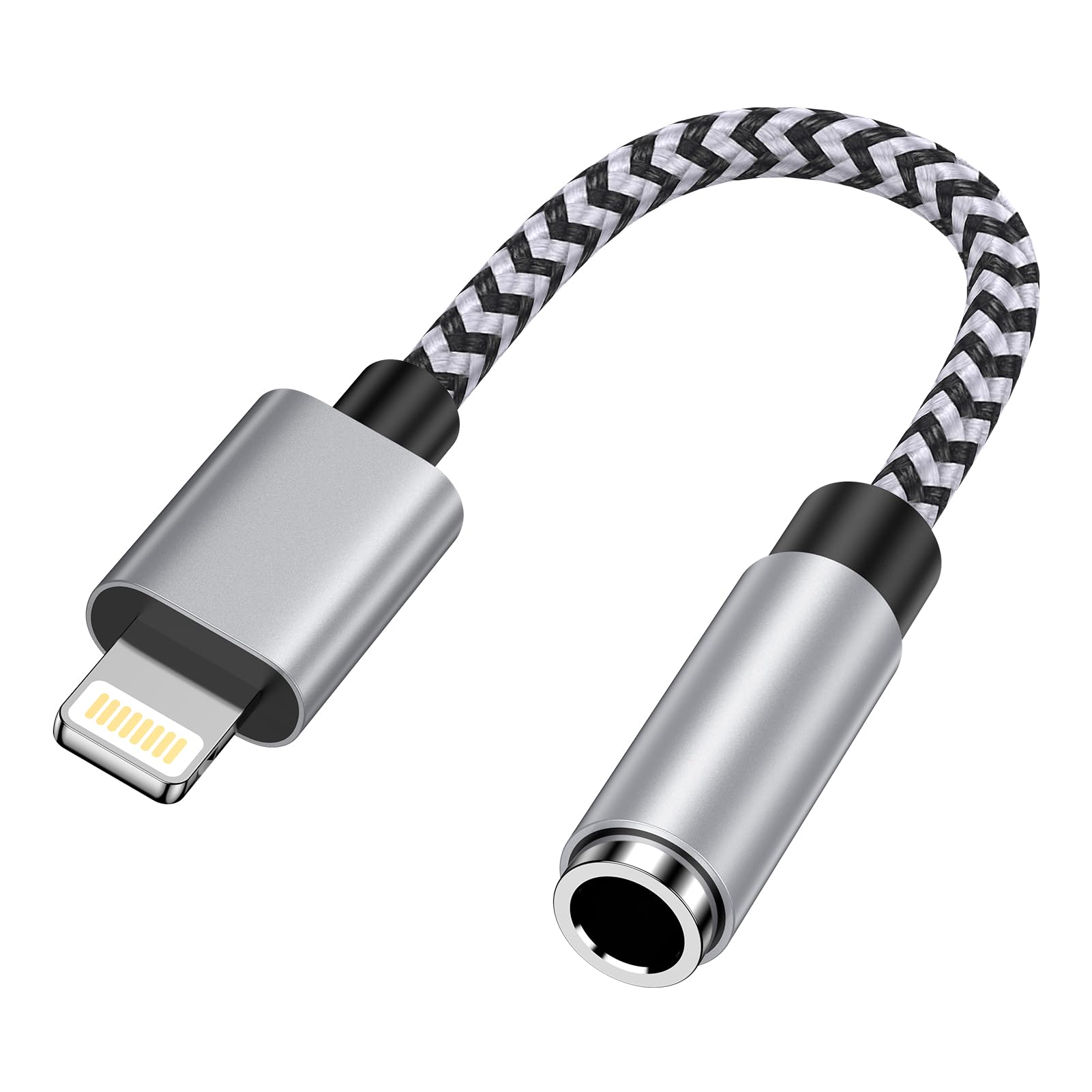 Lightning to 3.5mm Headphone Jack Adapter, [MFi Certified] iPhone ...