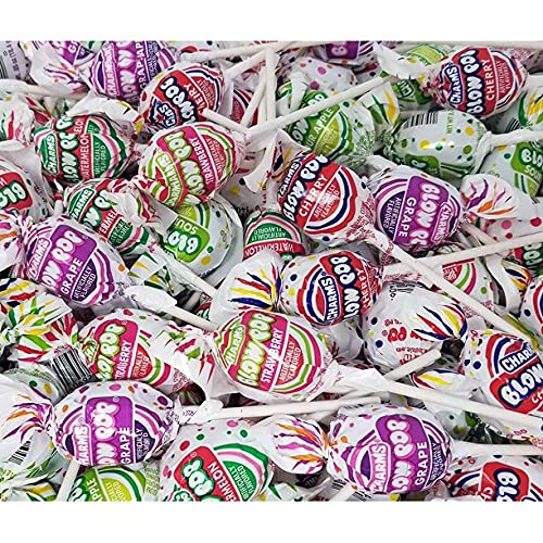 Amazon.com : Charms Blow Pops - 1 LB Bag - QUEEN JAX CANDY - Assorted ...