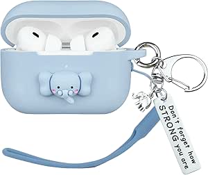 Amazon.com: Wonhibo for Airpods Pro 2 Case, Cute Silicone Cover for Airpod Pro 2nd with Keychain ...