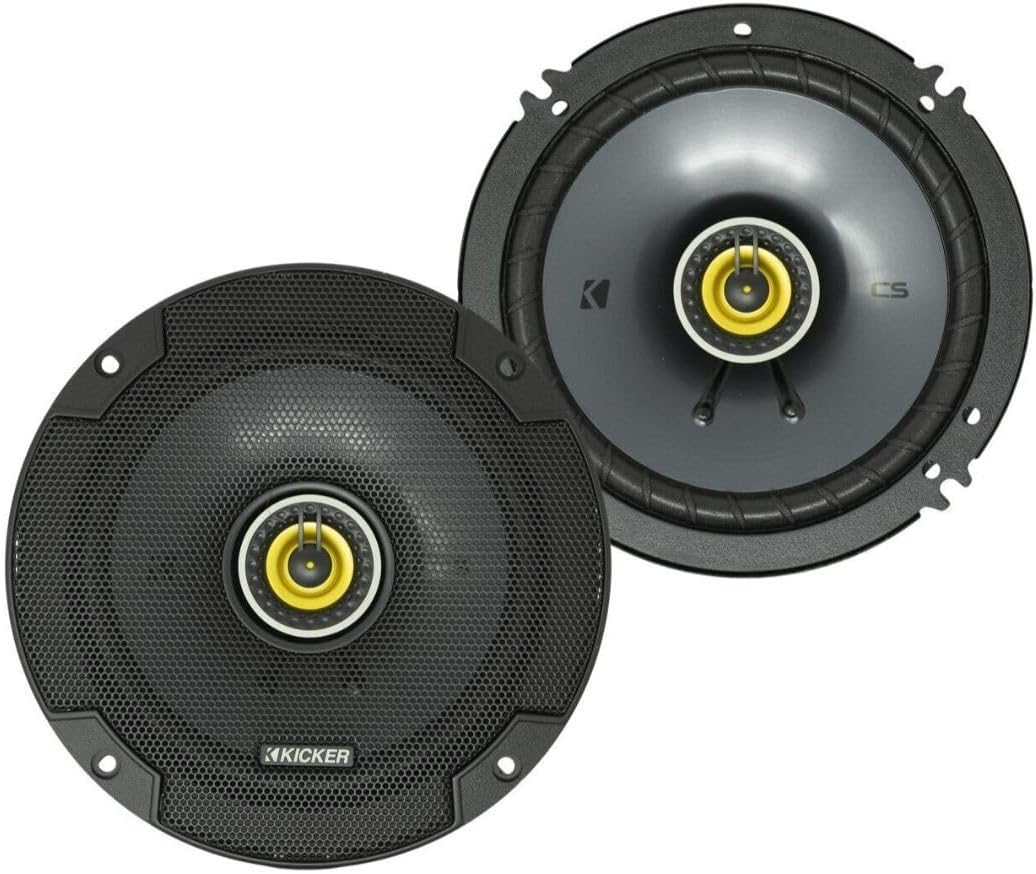 Kicker 46CSC654 Car Audio 6 1/2" Coaxial Full Range Stereo Speakers Pair CSC65 : Amazon.com.mx ...