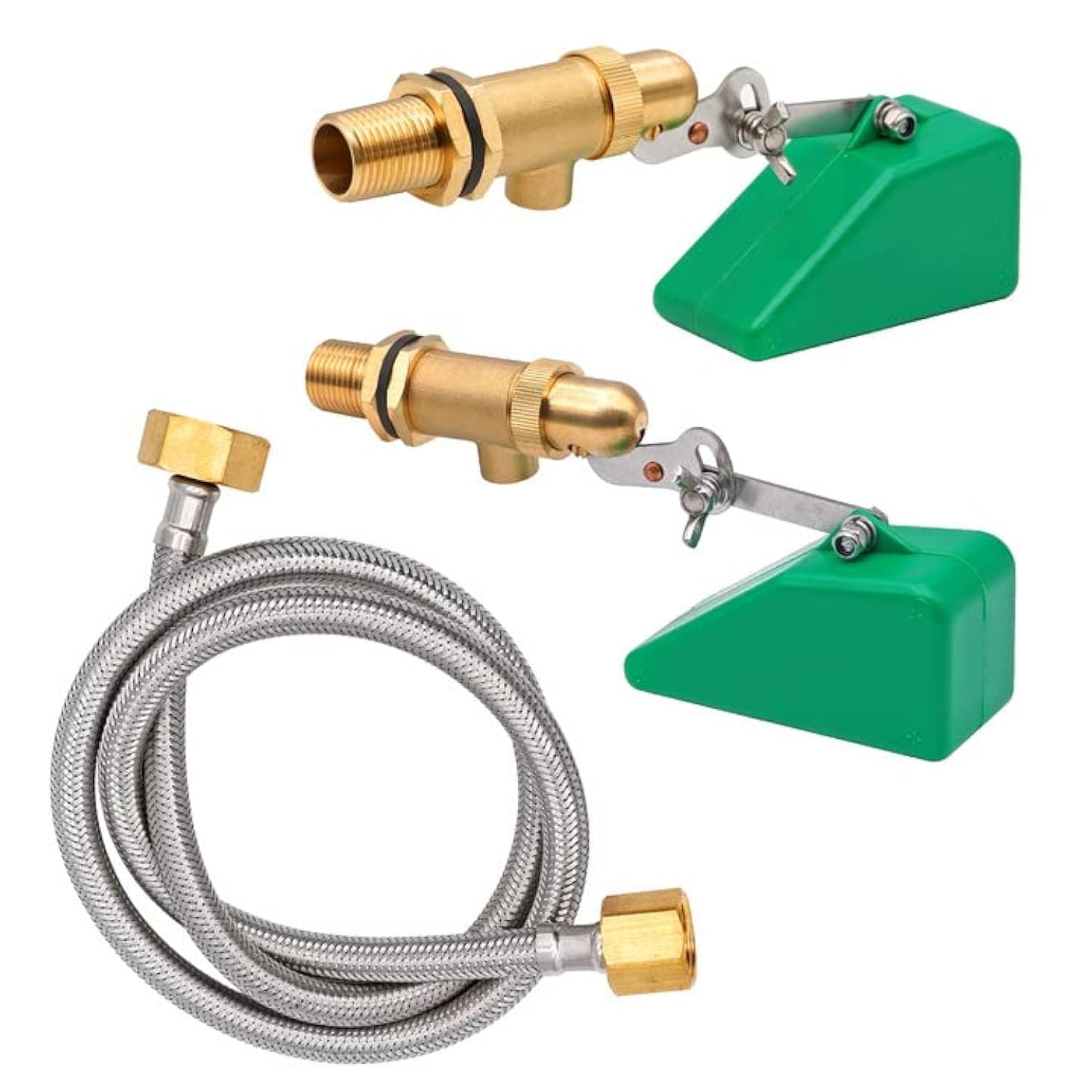 Amazon.com: NAOEDEAH 2pcs Brass Float Valve for Water Tank 1/2 Inch ...