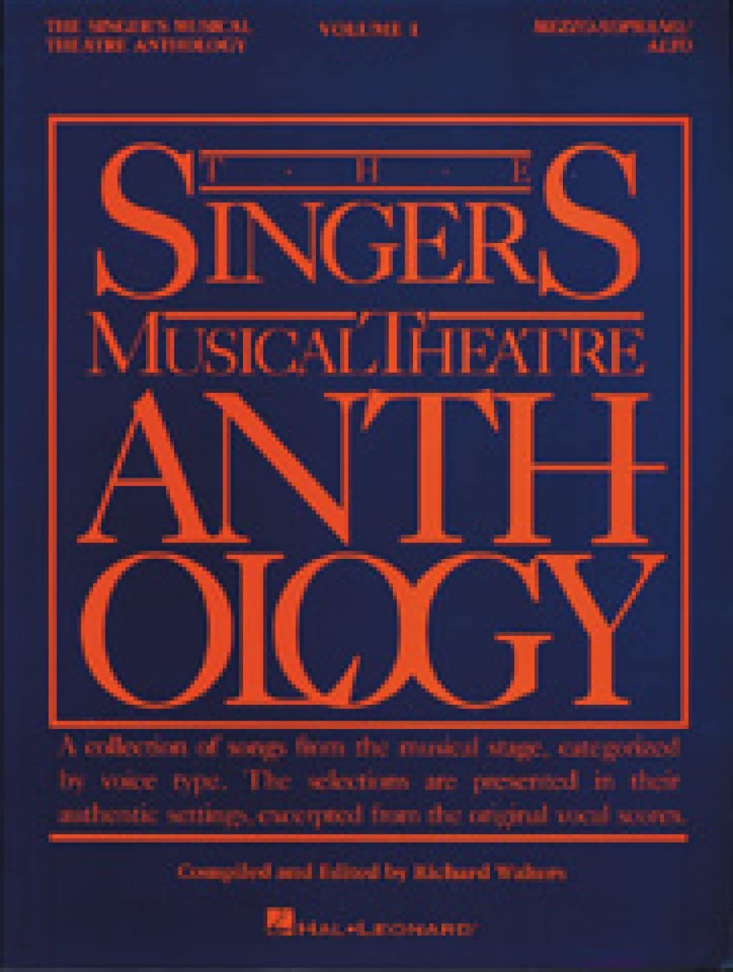 The Singer's Musical Theatre For Mezzo-Soprano/Alto. Vol. 1 : Rick ...