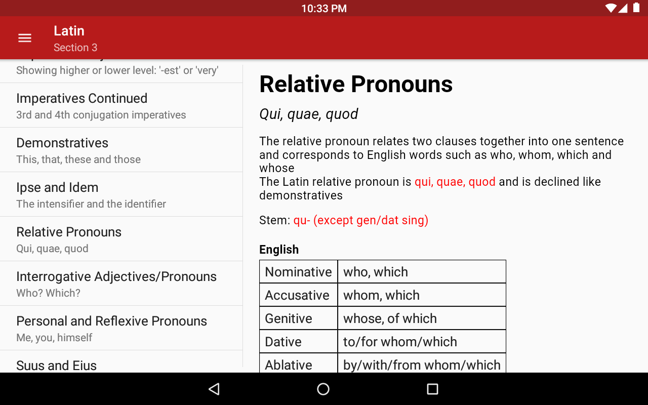 Learn Basic Latin - App on the Amazon Appstore