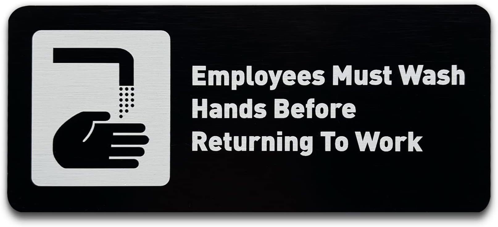 Amazon.com : Employee Hand Washing Instruction Sign - 4 Pack, 10x7 ...