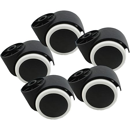Amazon.com: Stemless Casters 5/Set (Soft Wheel for use on Hard Floors ...