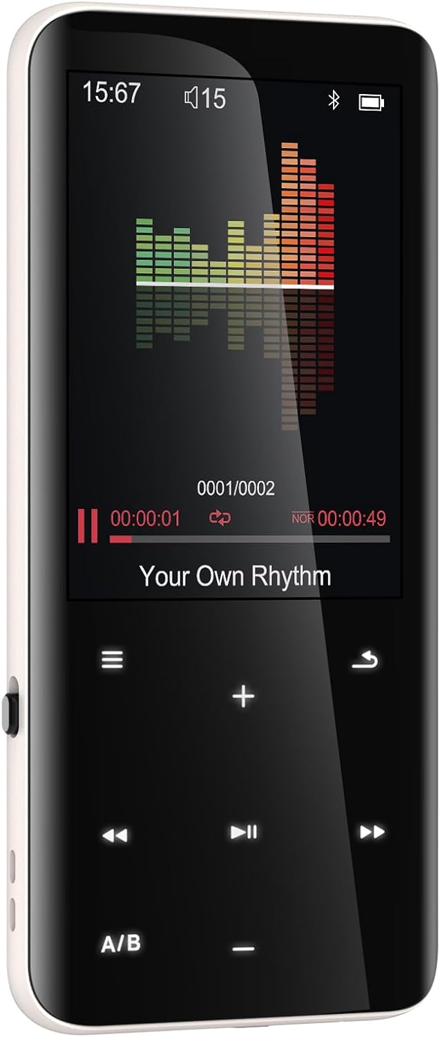 96GB MP3 Players, Music Player with Bluetooth 5.2, Volorful HiFi MP3 ...