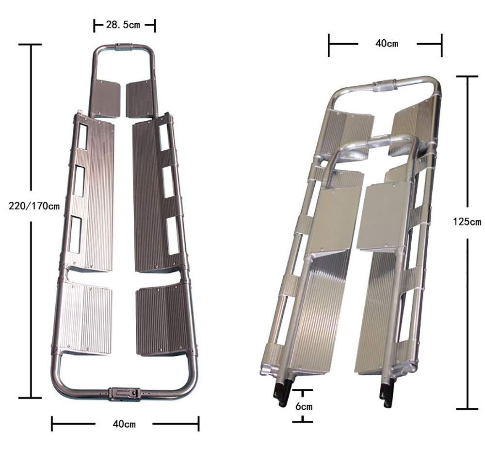 Amazon.co.jp: 医療用緊急ストレッチャー、アルミニウム合金伸縮式脊椎