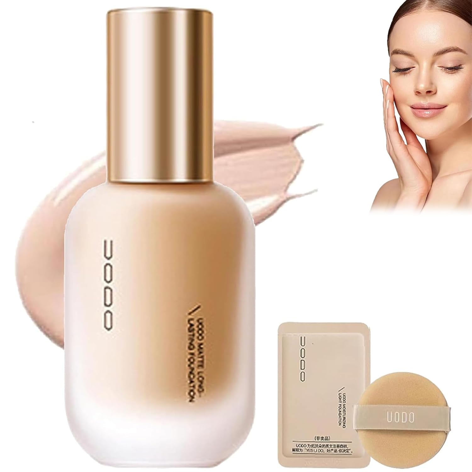 Amazon.com : Uodo Liquid Foundation, Moisturizing Light Foundation, Matte Long Lasting ...