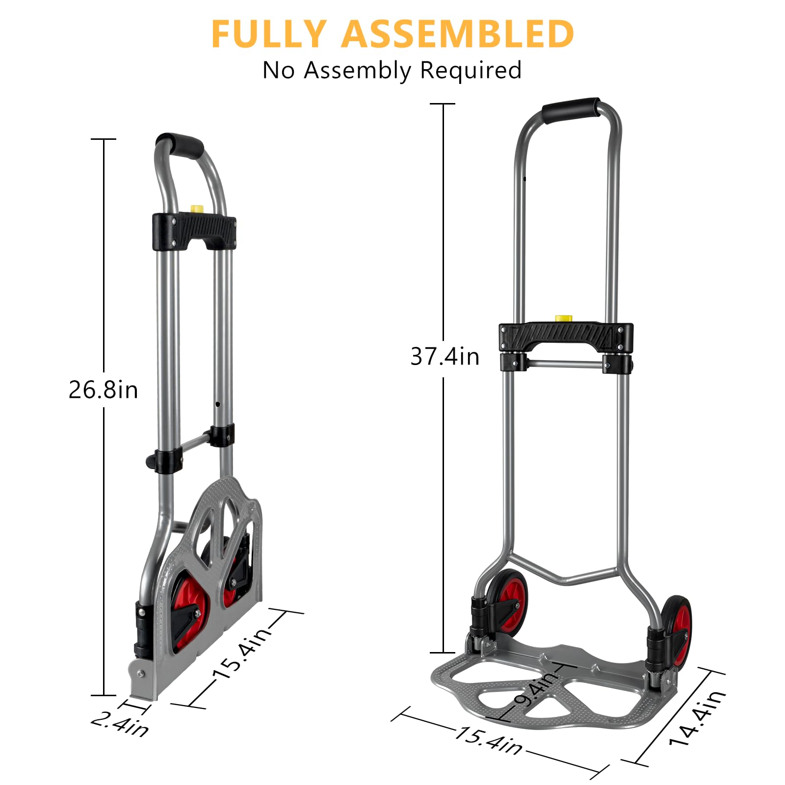 Snapklik.com : PHALANX Folding Hand Truck Dolly, Lightweight Moving ...