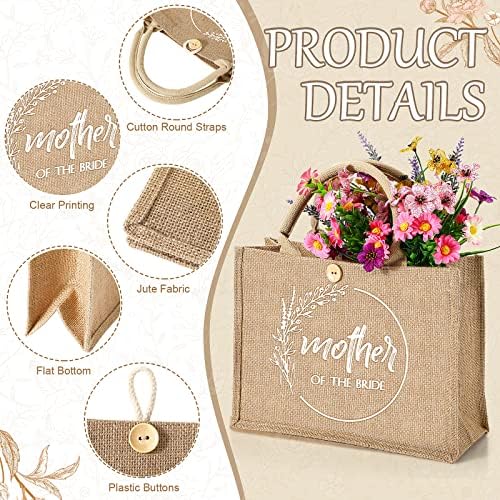 Amazon.com: Coume 2 Pcs Mother of the Bride and the Groom Bags Wedding ...