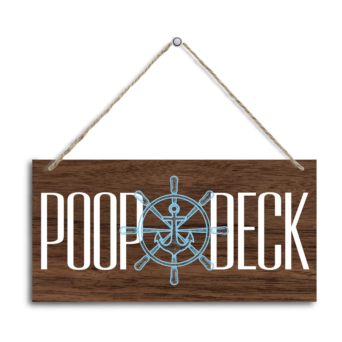 Wood Sign Poop Deck Poop Deck Front Door Sign Funny Wreaths Hanging