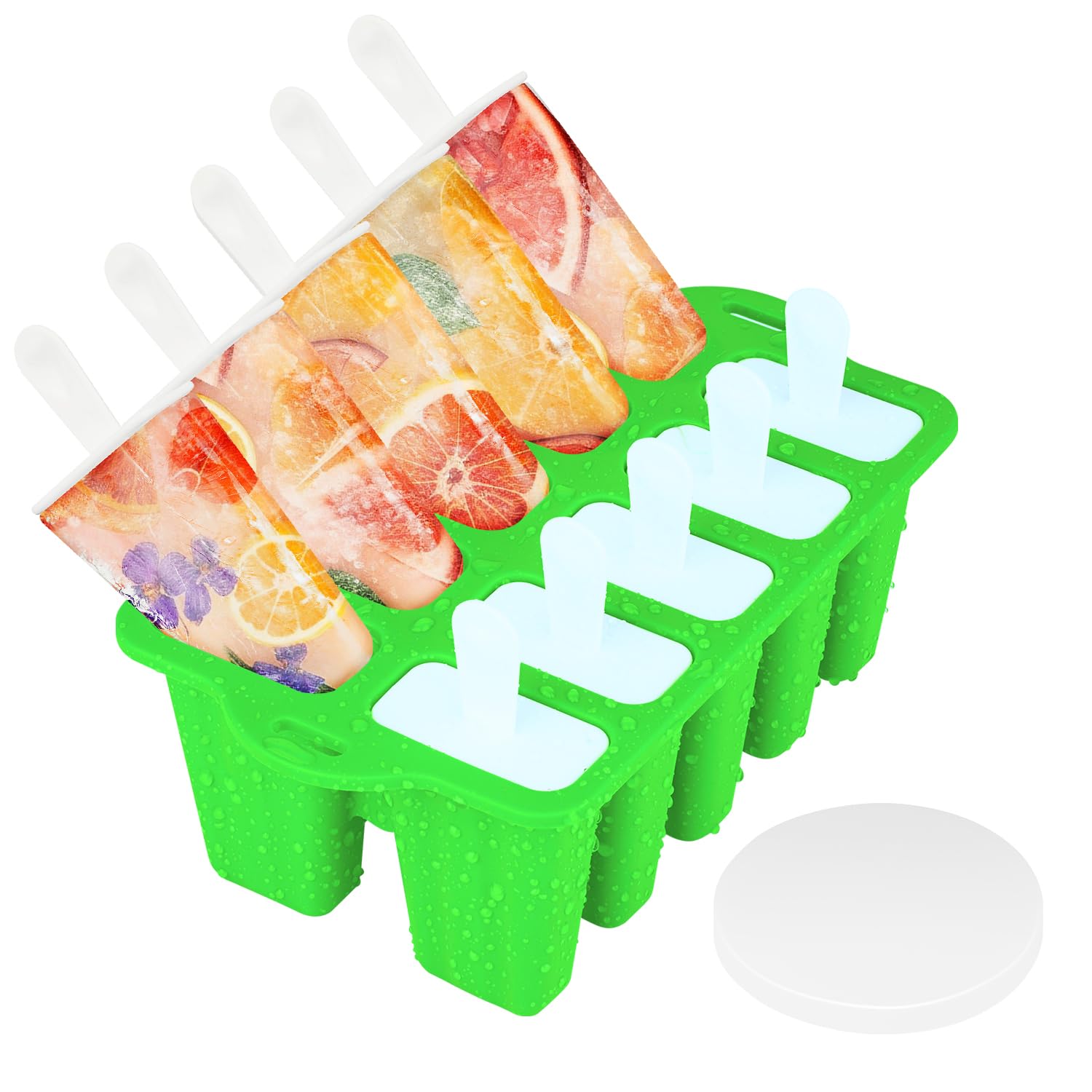 Snapklik.com : Silicone Popsicles Molds,10 Cavity Homemade ICE Popsice ...