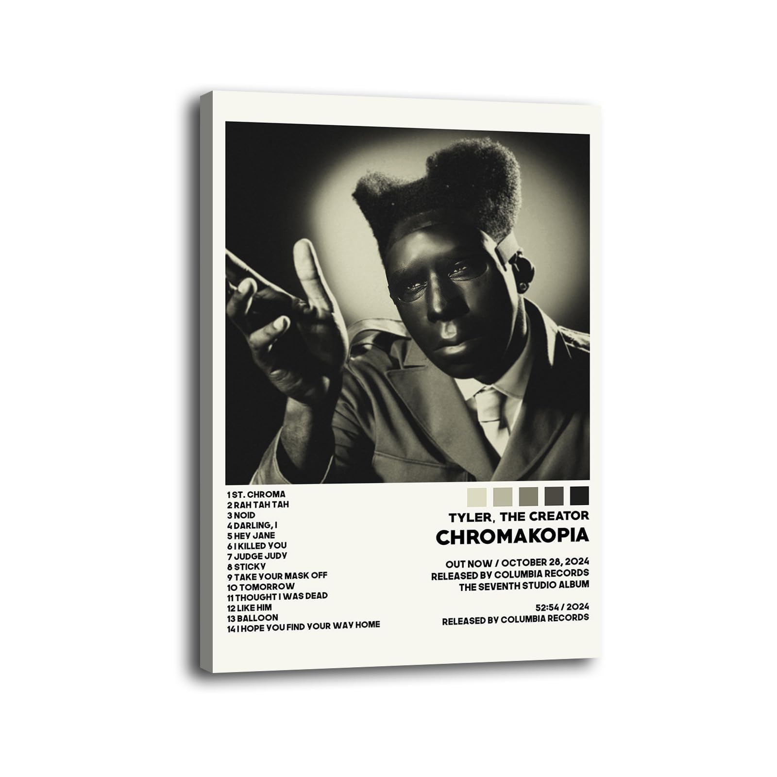 Amazon.com: Tyler Poster Chromakopia The Creator Canvas Poster Music ...