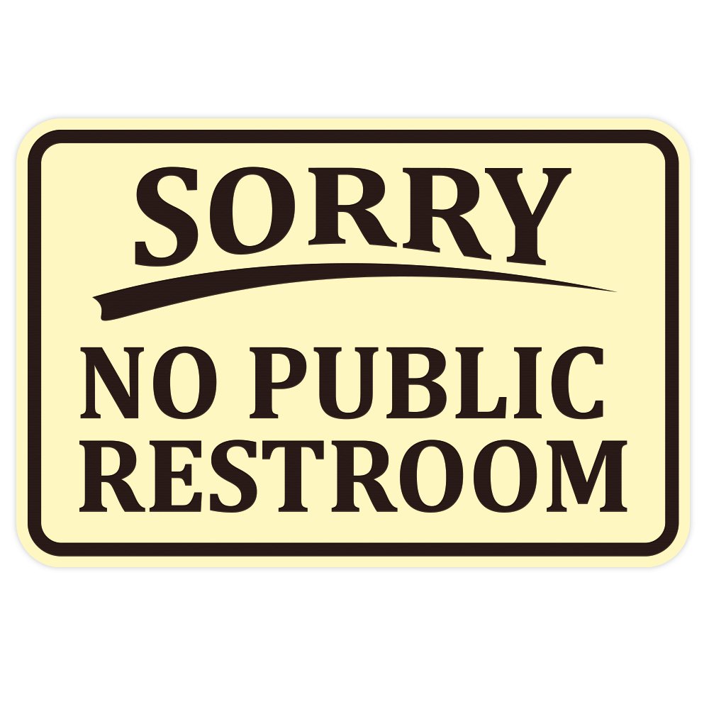 Amazon.com : All Quality Classic Framed SORRY No Public Restroom Wall ...