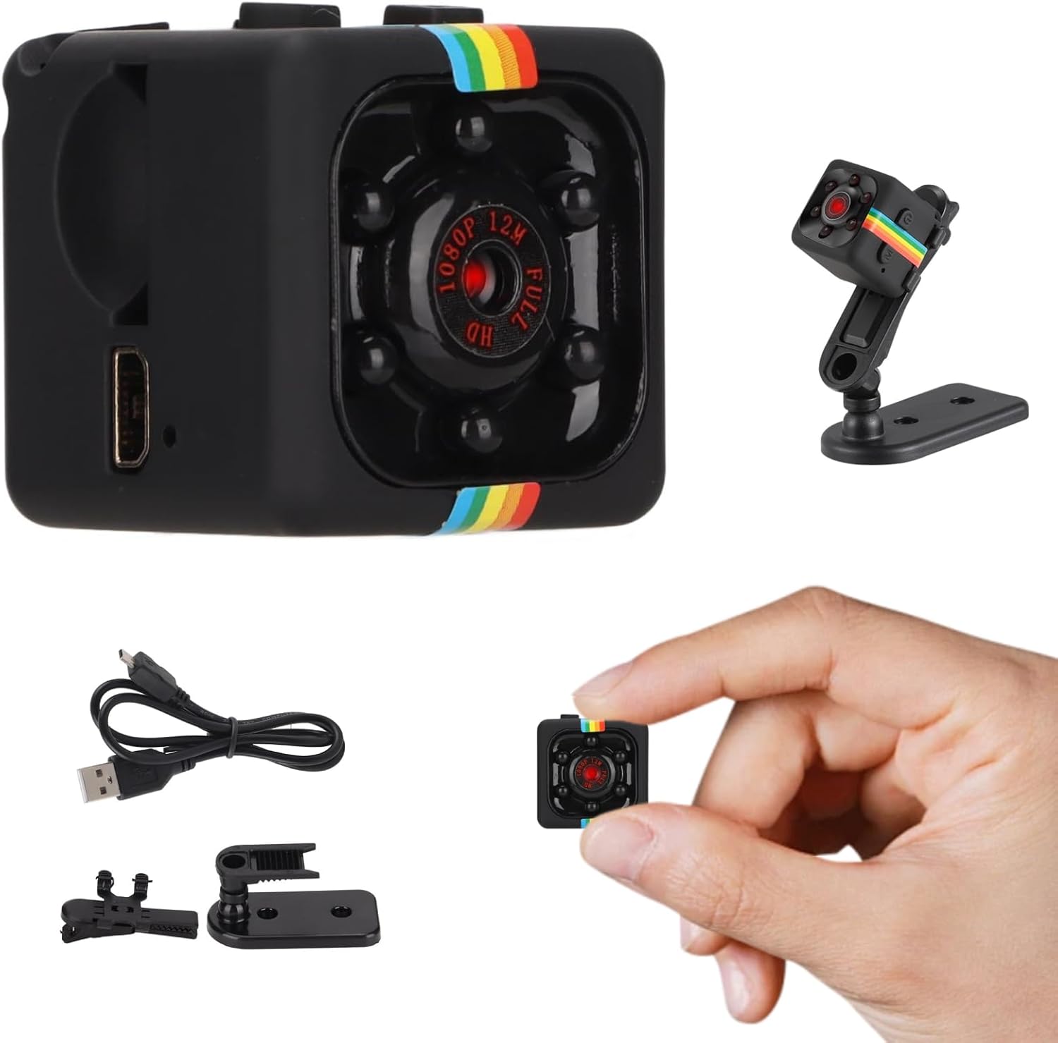 Amazon.com: Security Camera, 1280 HD Full 140° Shooting Mini Wireless ...