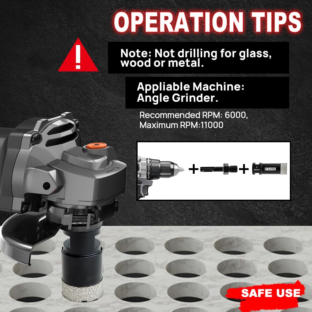 Diamond Drill Bits For Ceramic DT-DIATOOL 9-Pc Diamond Drill Bit Set ...