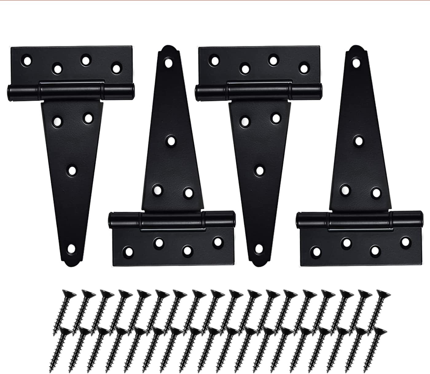 Amazon.com: Heavy Duty Gate Hinges - Barn Door Hinges w/ 2.8mm ...