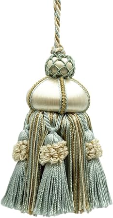 DÉCOPRO Elegant Hand-crafted 10cm (4") Key Tassel, 8.5cm (3 1/2") Loop ...