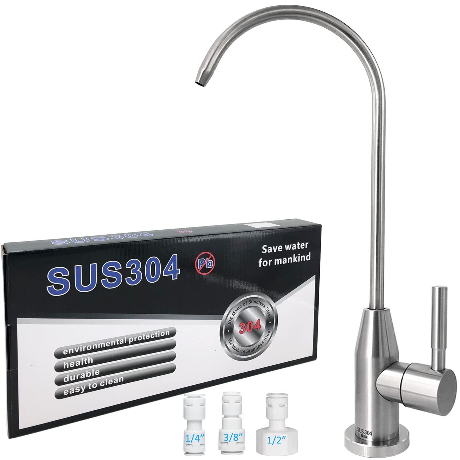 SUS304 Stainless Steel Drinking Water Faucet, Lead-Free Filtered ...