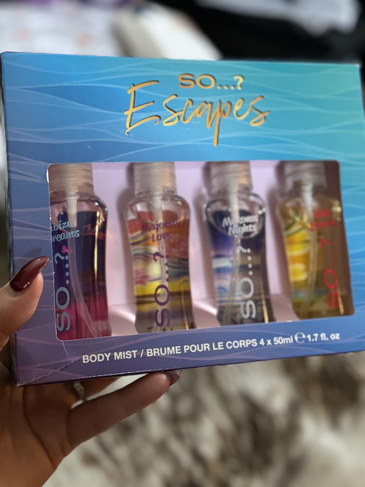 So…? Escapes Womens Gift Set, with Ibiza Dream, Bali Breeze, Mykonos ...
