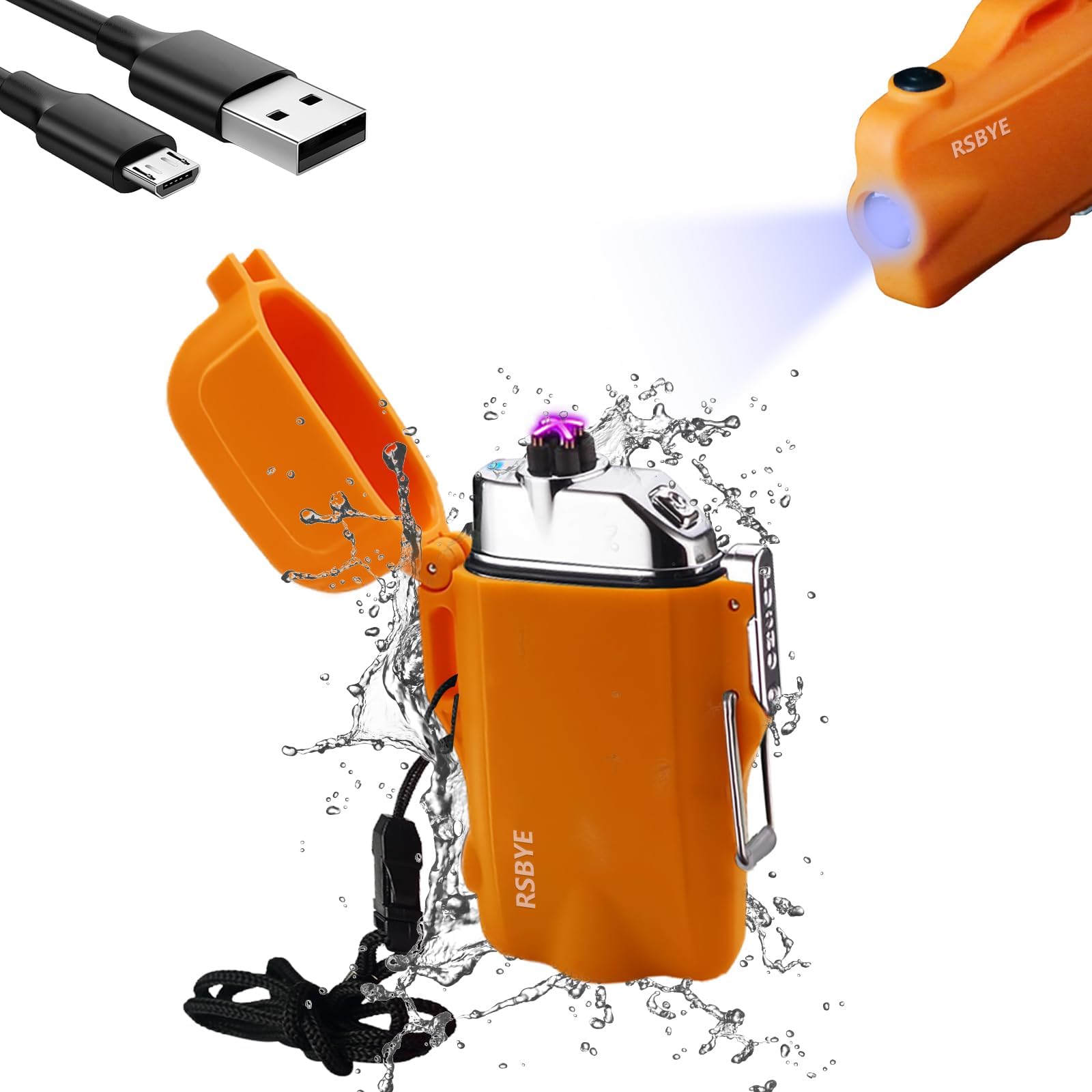 Amazon.com: Survival Frog Tough Electric Lighter 2.0 - Waterproof ...