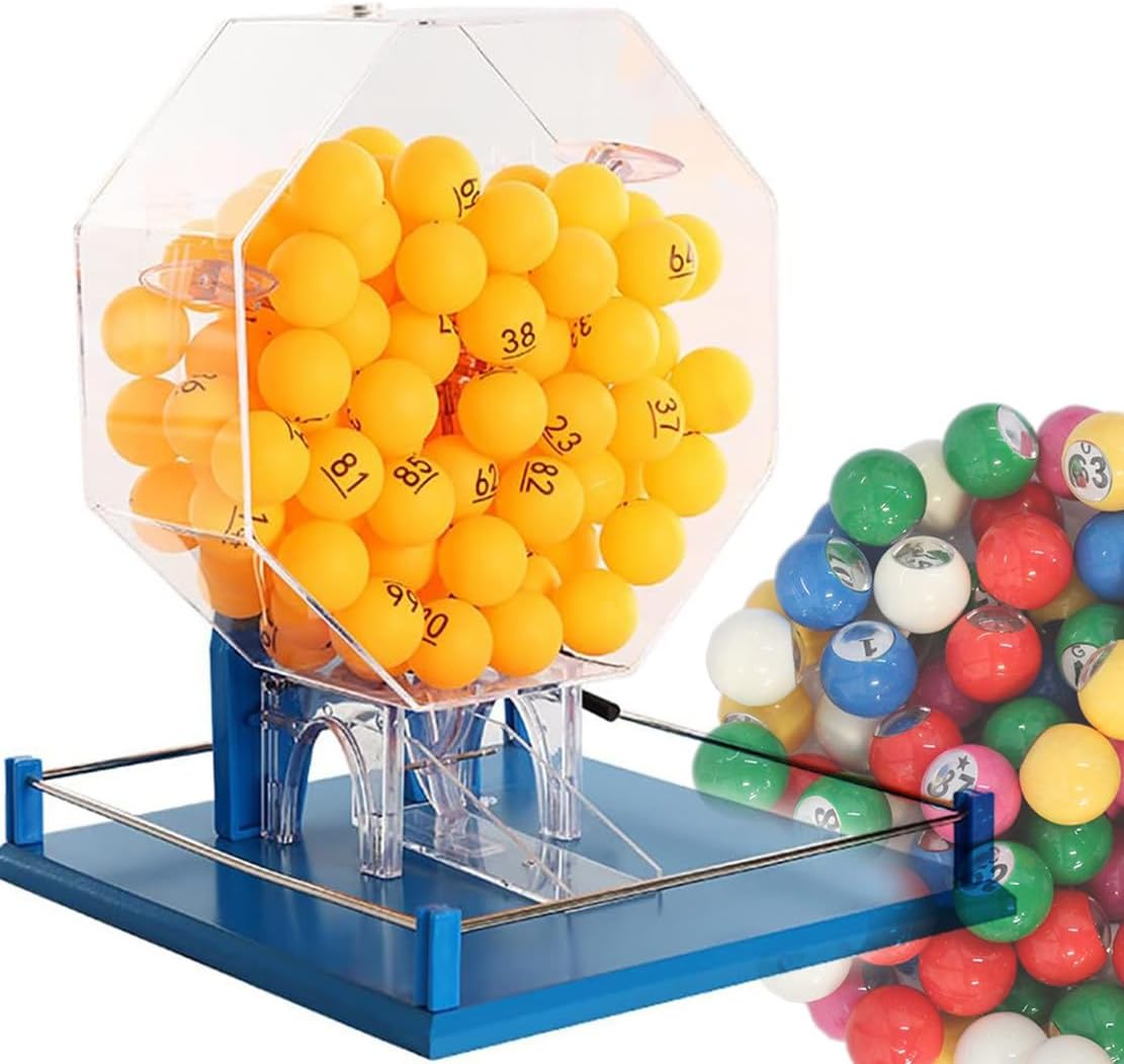 Amazon.com : Hand Crank Lottery Drawing Machine, Larger Acrylic Lottery ...