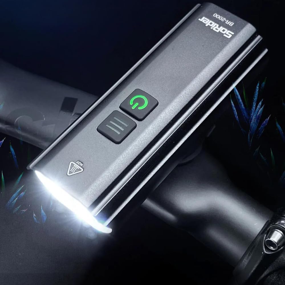 Bike Light USB Rechargeable, 4000 Lumen Bicycle Lights Front and Back ...