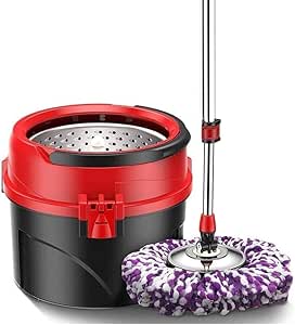 Amazon.com: Rotating Mop Sets Spinning System 360 Spin Mop WithExtended ...