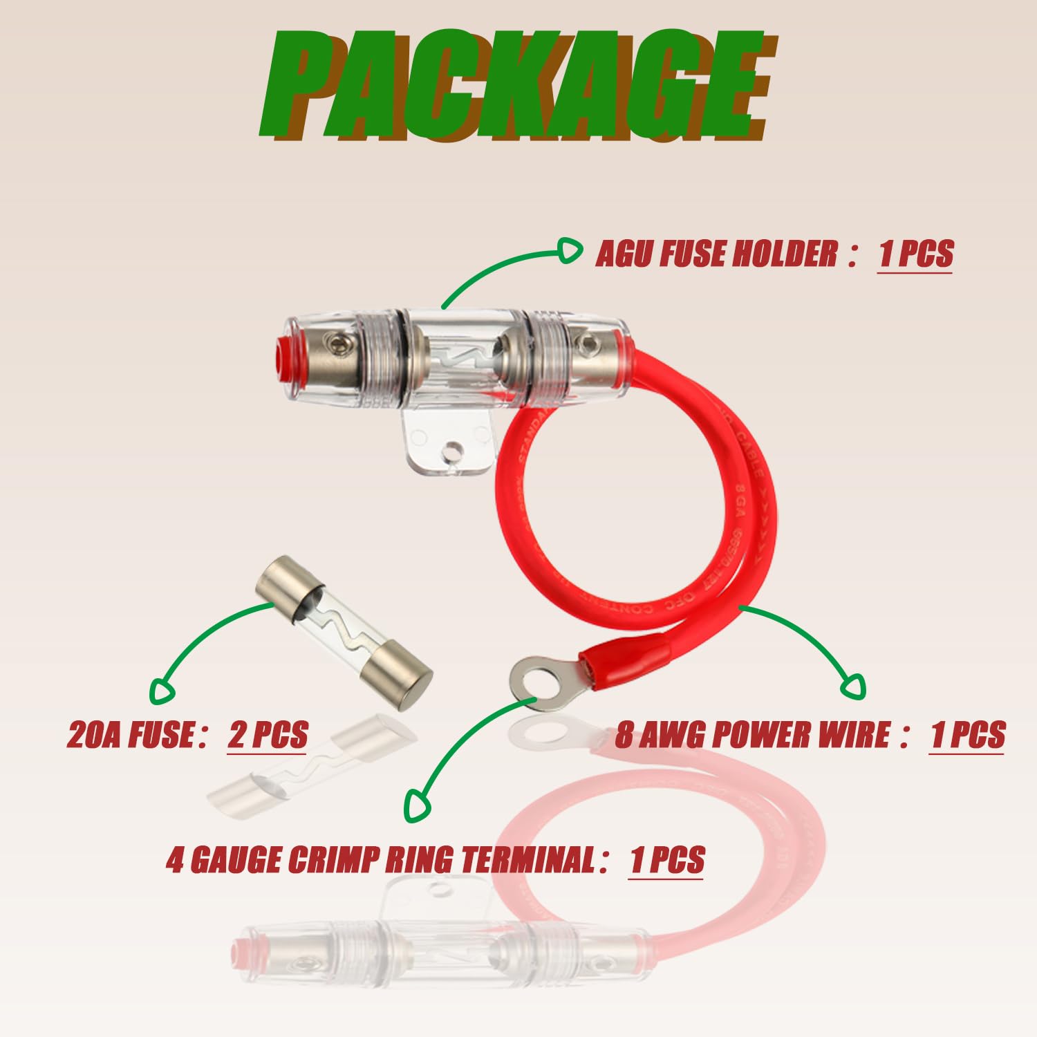Snapklik.com : SIGANDG 20A AGU Fuse Holder