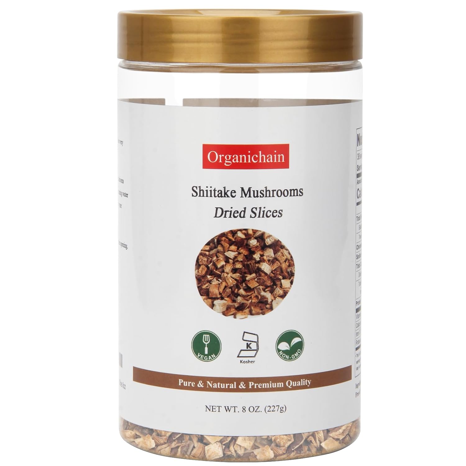 Amazon.com: Organichain Shiitake Mushrooms, 8OZ Dried Mushrooms, Pre ...