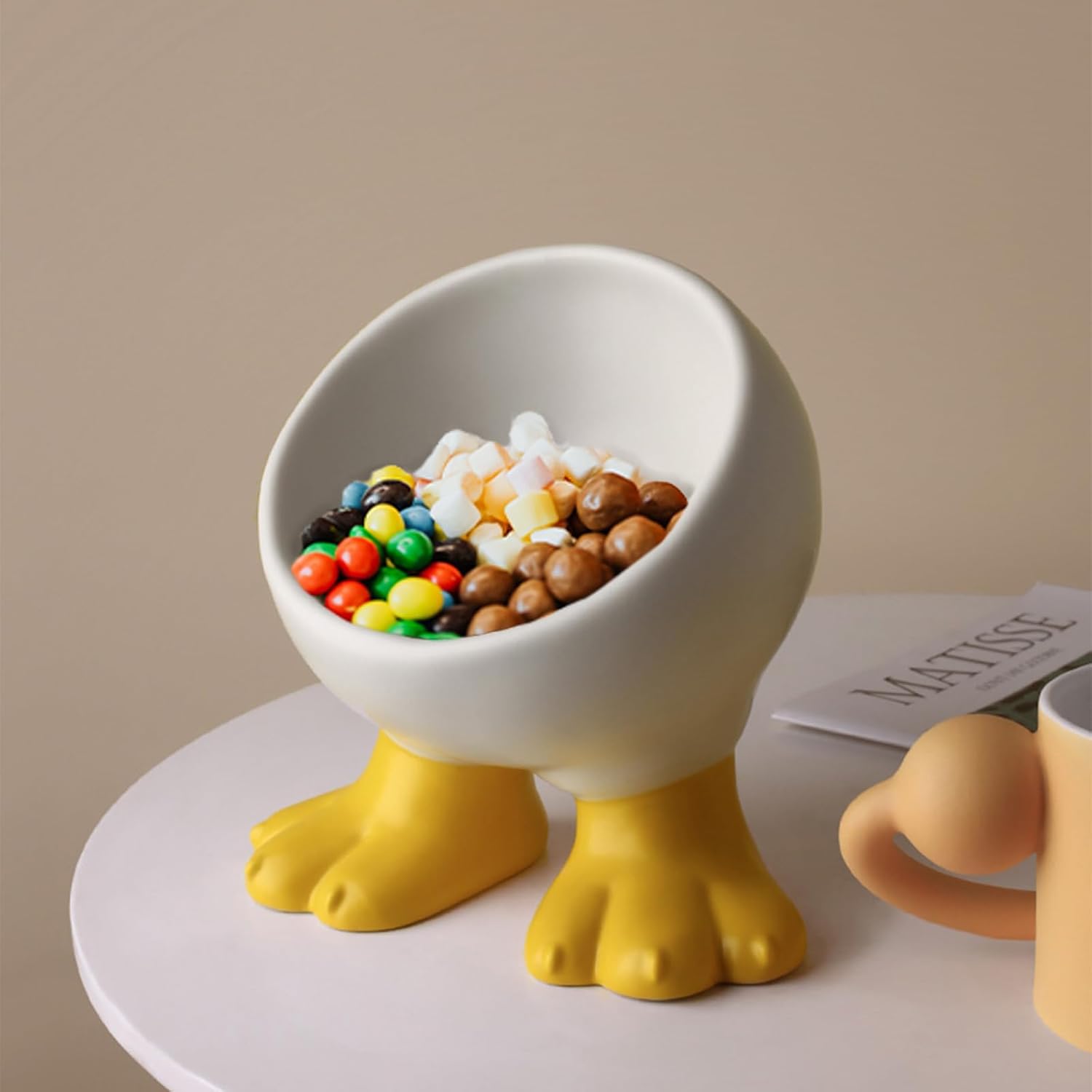 Amazon.com | Relexome Easter Cute Duck Candy Servers Bowl Foot Key Bowl ...