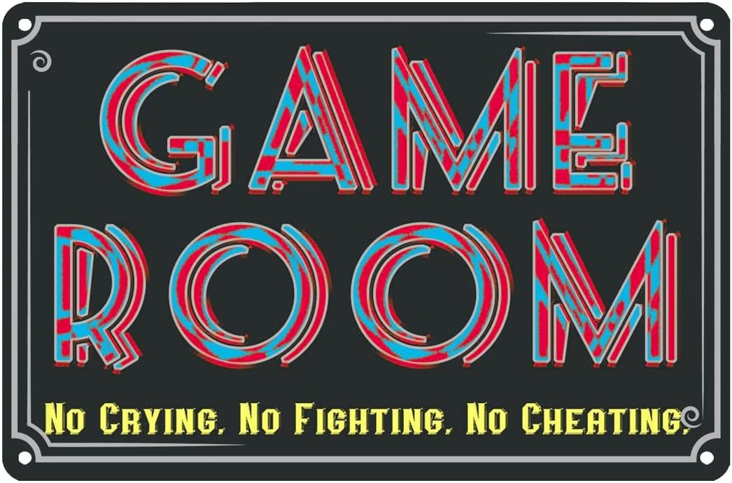 Amazon.com: Game Room Signs - Antique Wall Decorations, Game Room Signs ...
