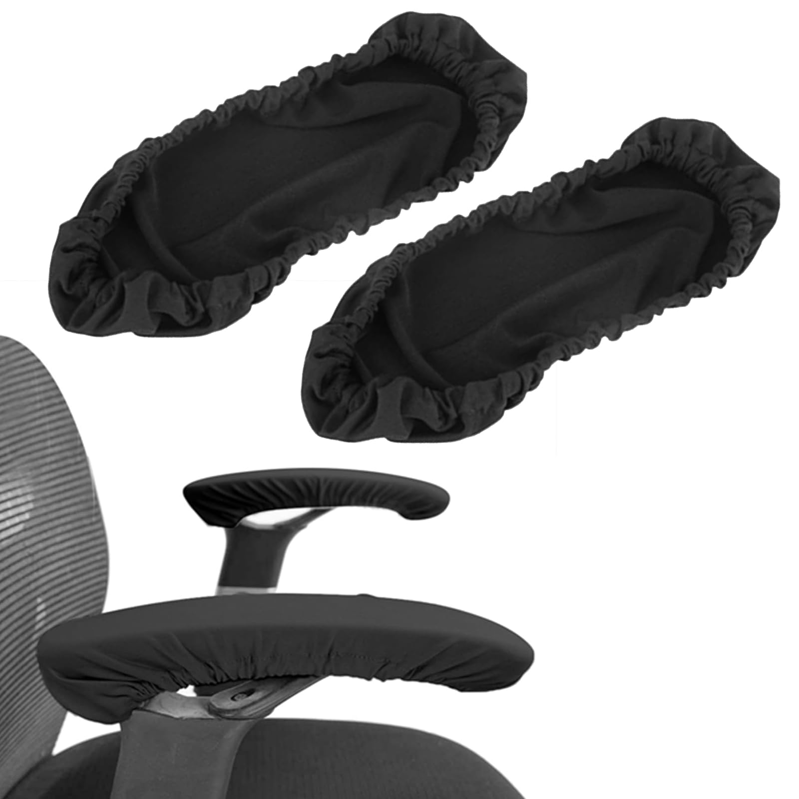Amazon.com: 1 Pair Office Chair Armrest Covers, Removable Chair Armrest ...