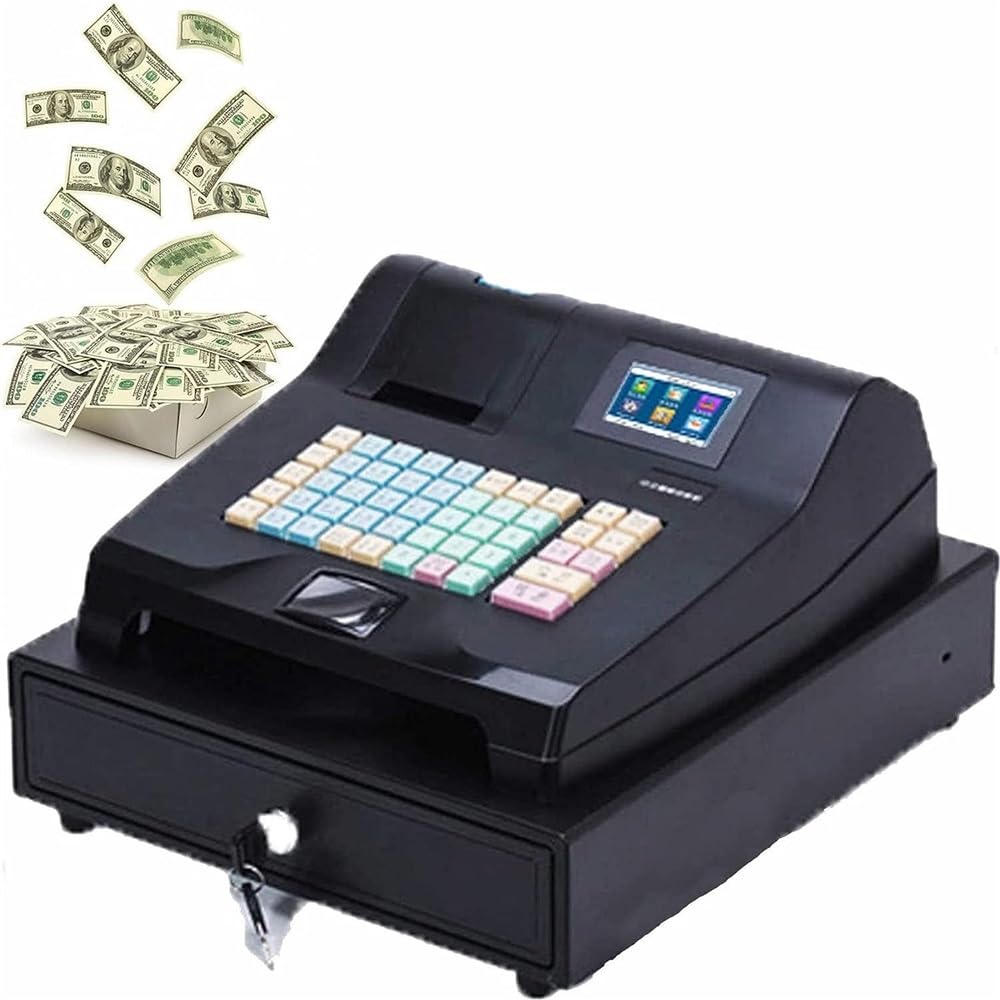Cash Register - Electronic POS System Cash Register with 4 Bill 5 Coin ...
