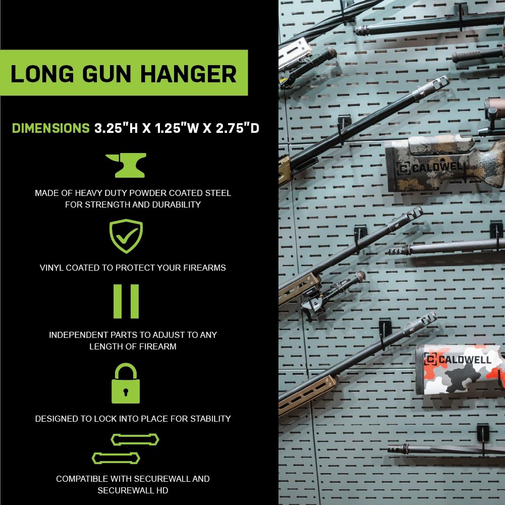 Snapklik.com : Lockdown Securewall Horizontal Long Gun Hanger