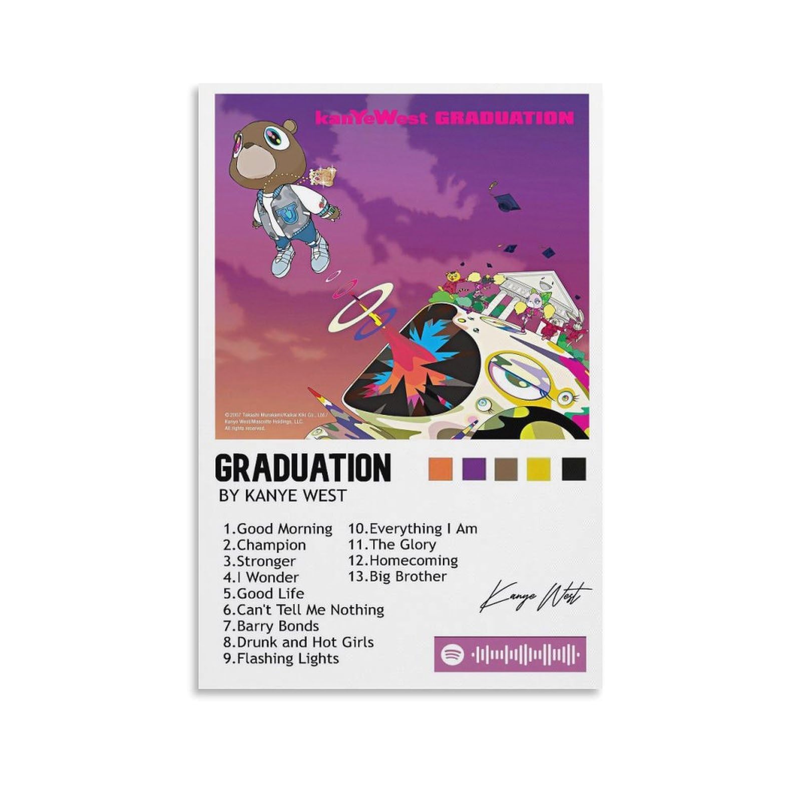 Graduation Kanye West Hd KANYE WEST 'GRADUATION' FRAMED CD ALBUM