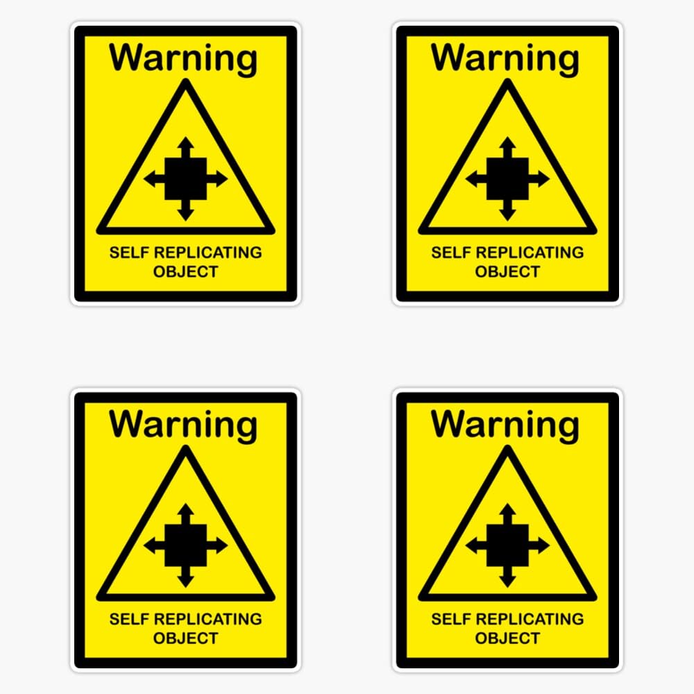 Amazon.com - Scp Warning - Self Replicating Object Vinyl Sticker ...