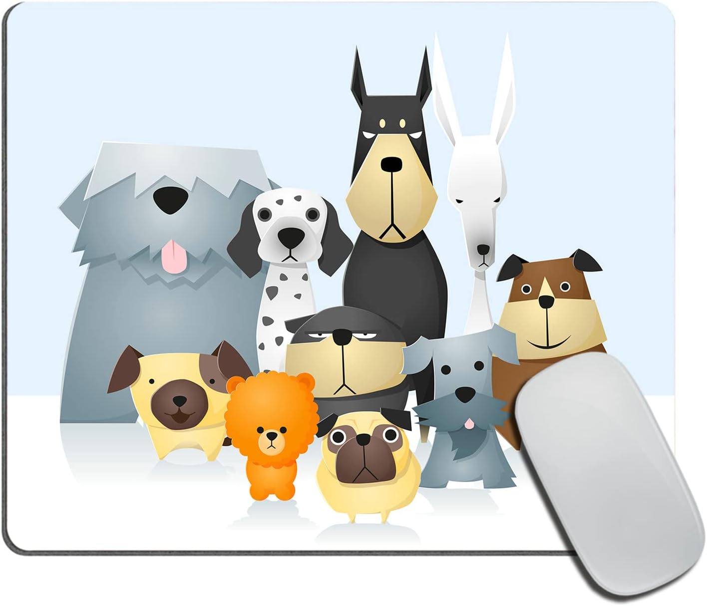 Amazon.com: Cute Dogs Mouse Pad Non-Slip Rubber Base Gaming MousePads ...