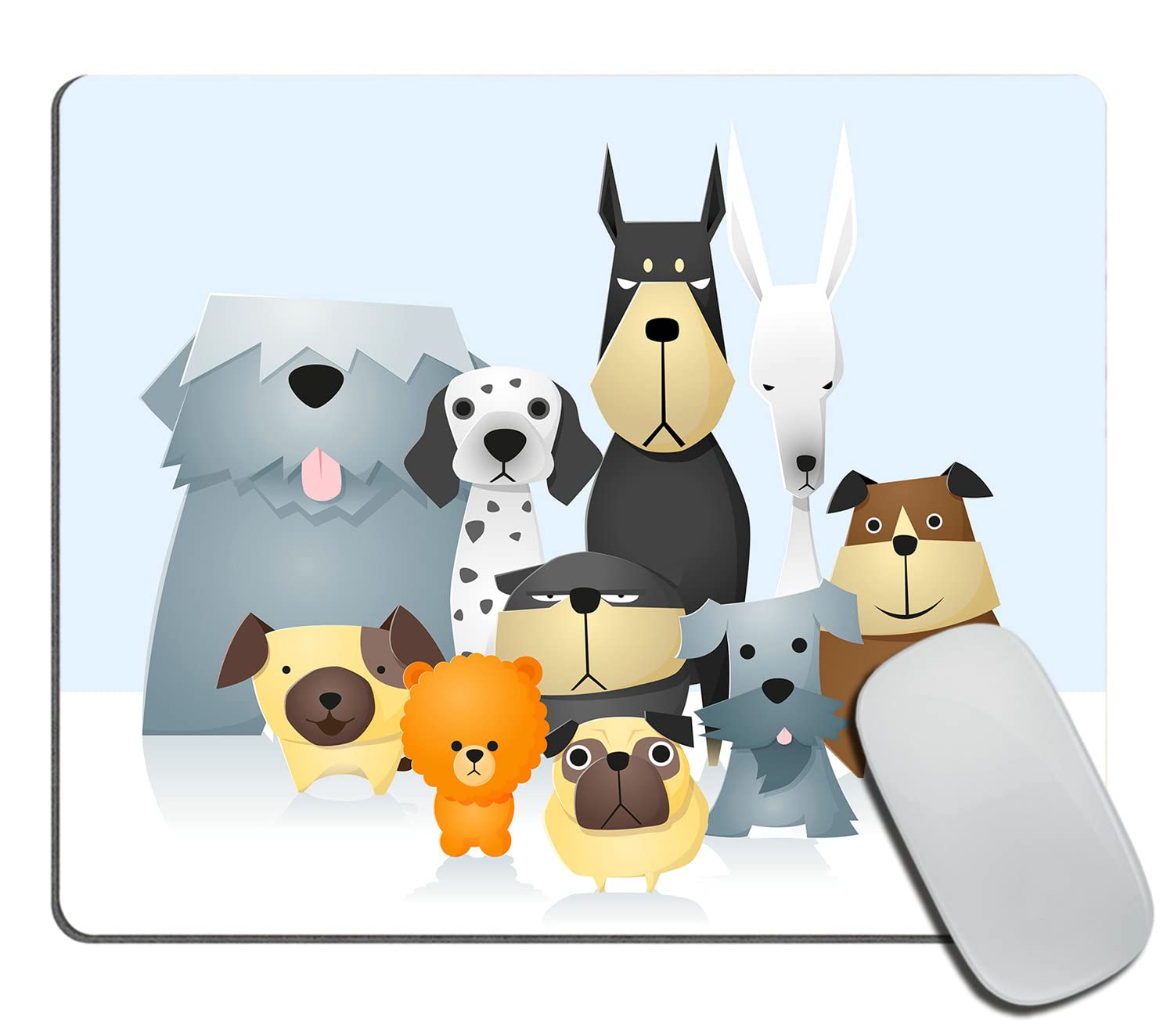 Amazon.com: Cute Dogs Mouse Pad Non-Slip Rubber Base Gaming MousePads ...