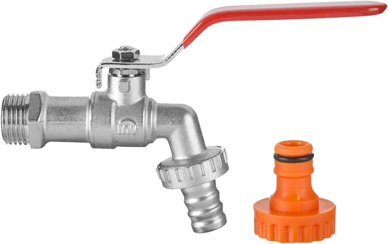 1/2" Garden BIB TAP Water Lever Type Valve RED Handle HAZELOCK ...