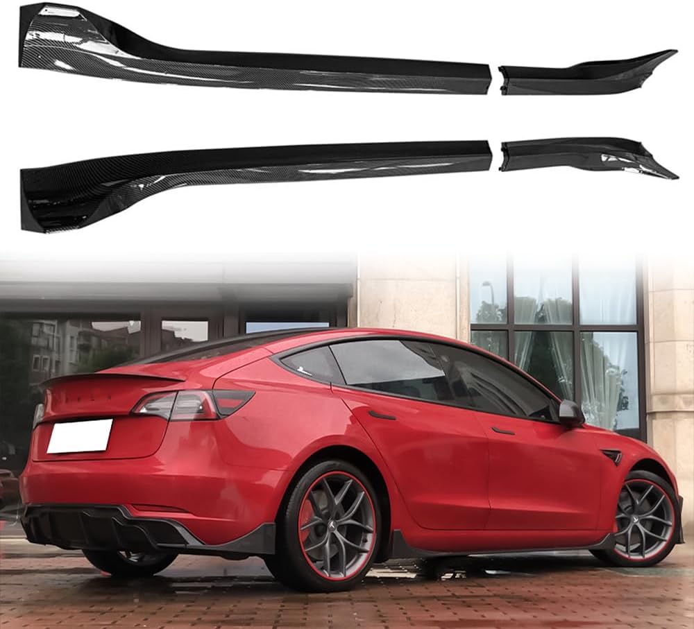 Amazon.com: MODILOVER Side Skirts, Compatible with 2017-2023 Tesla ...