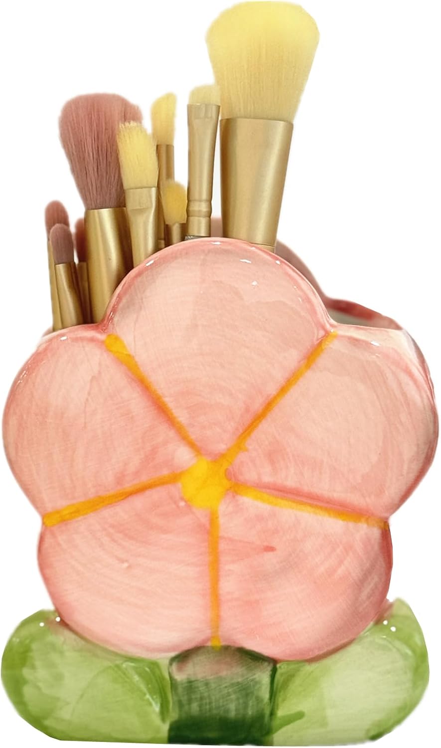 Amazon.com: TANG SONG Ceramic Bloom Five Petals Make up Brush Holder ...