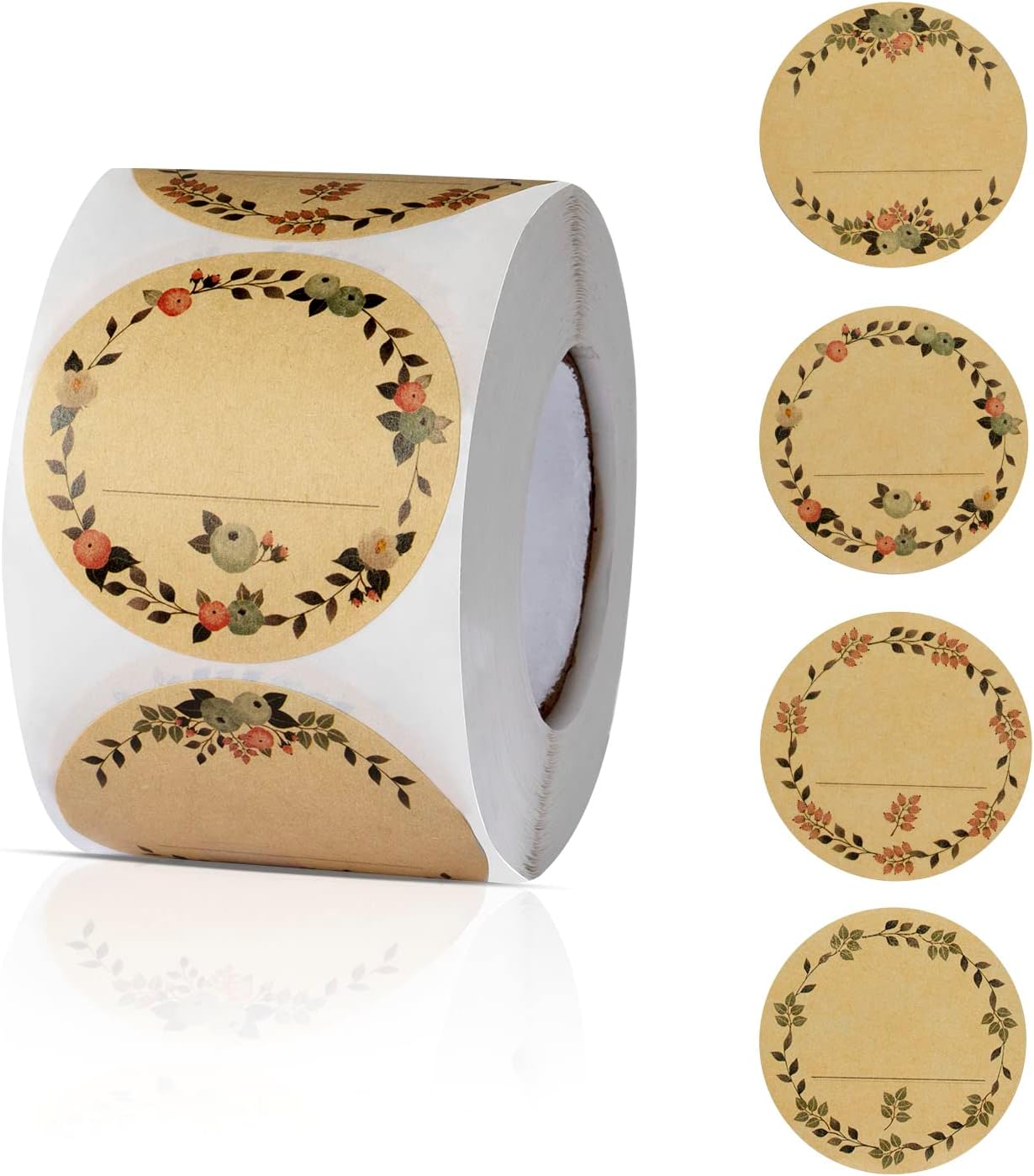 Pack of 500 5 cm Self-Adhesive Labels, Adhesive Labels for Jam Jars ...