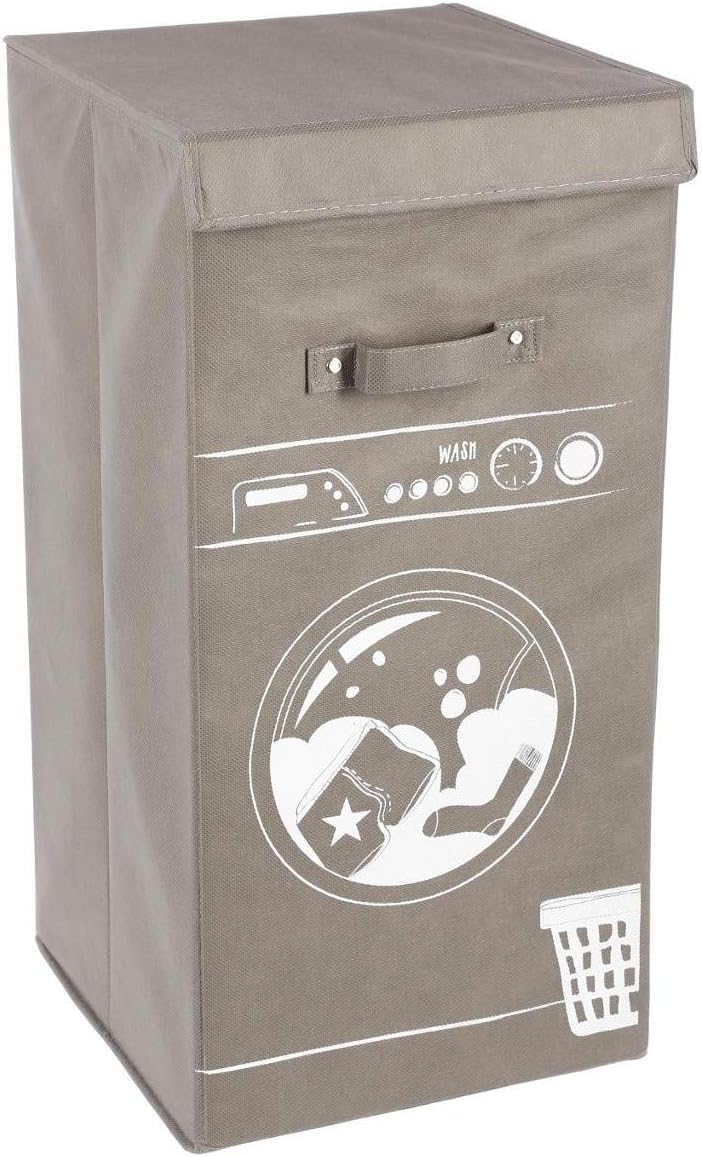 Laundry Basket Machine Taupe : Amazon.co.uk: Home & Kitchen