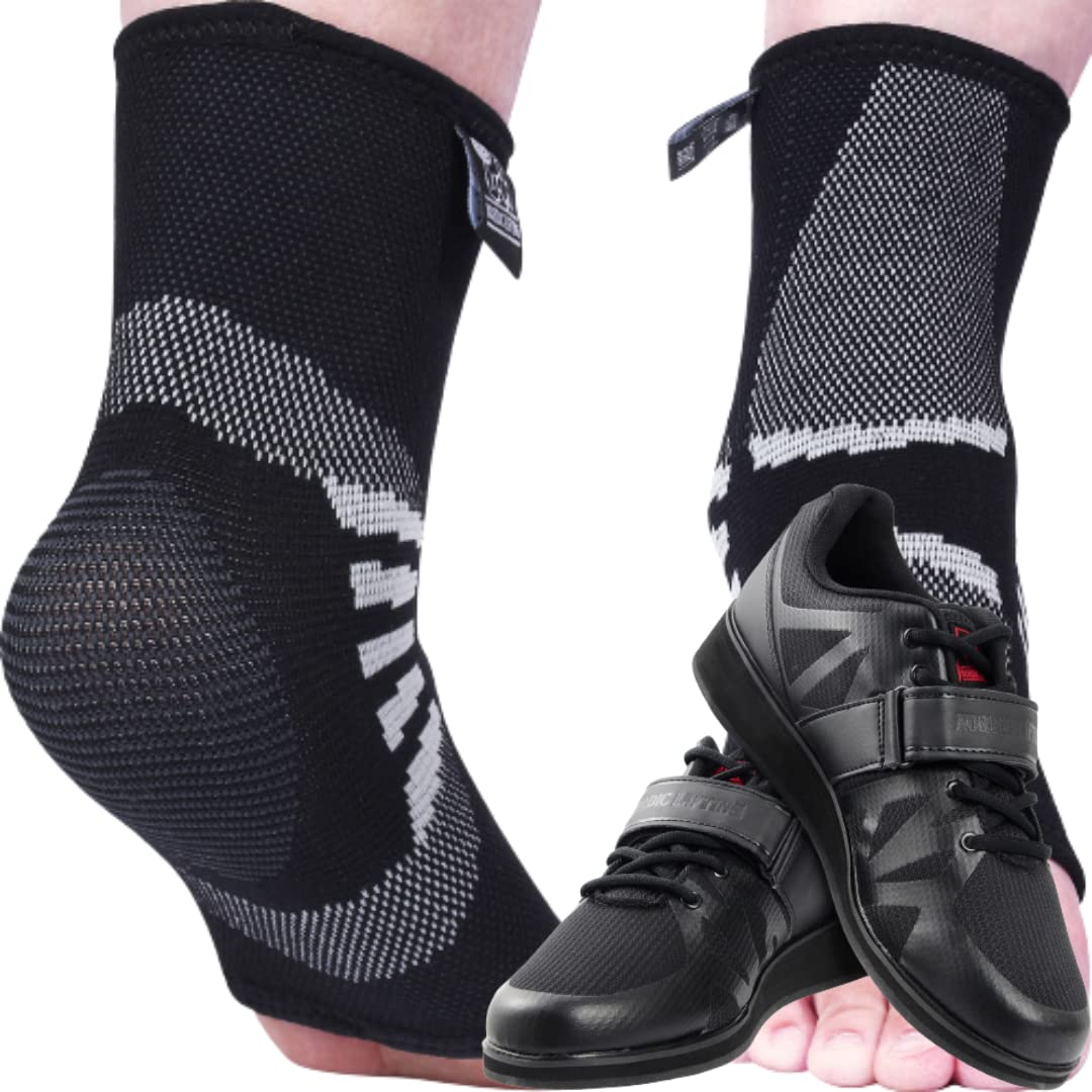 Amazon.com: Nordic Lifting Ankle Compression Sleeves Large Bundle with ...